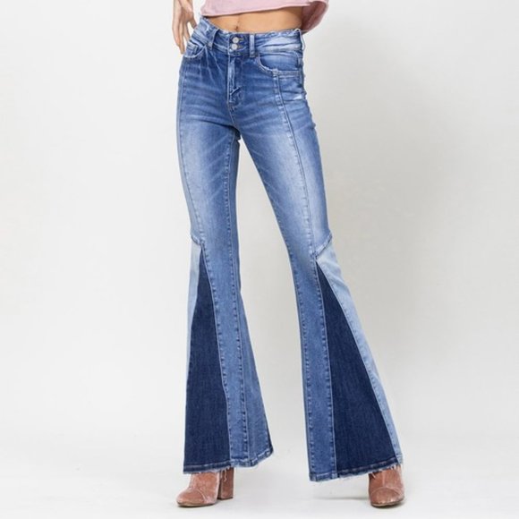 VERVET BY FLYING MONKEY | Jeans | New Vervet By Flying Monkey Highrise Super Flare With Panel ...